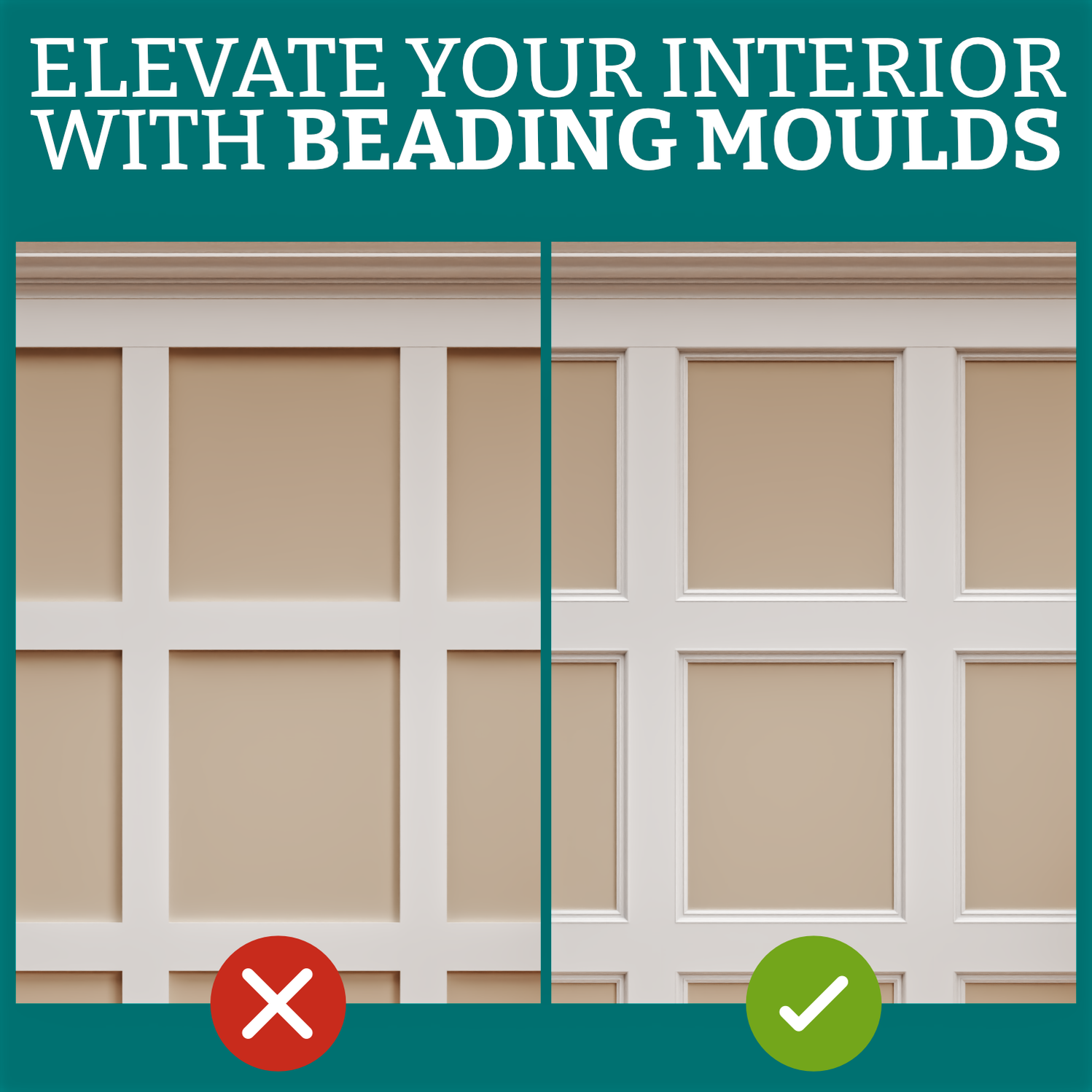 Torus 2 MDF Beading Moulding