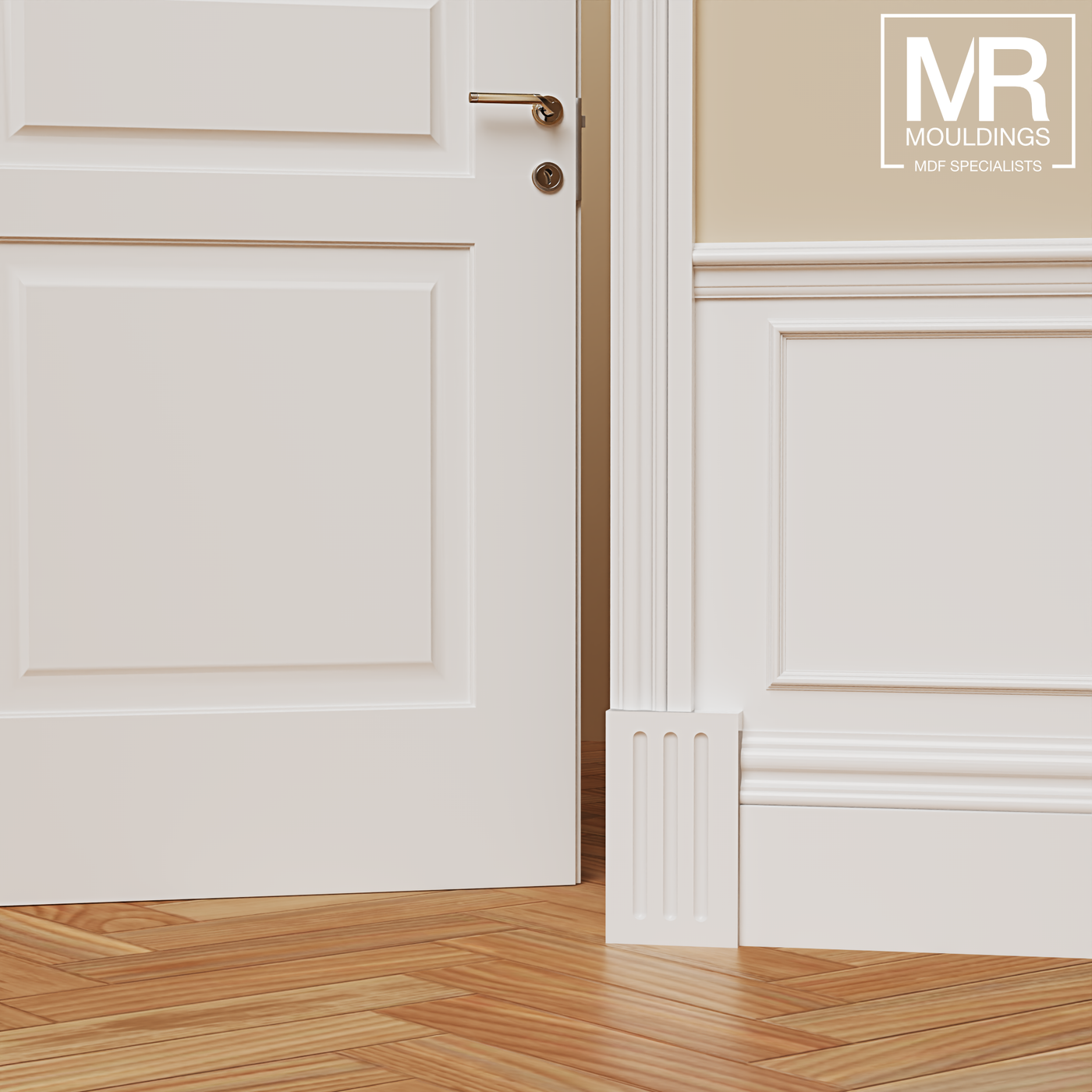 Fluted MDF Plinth Block