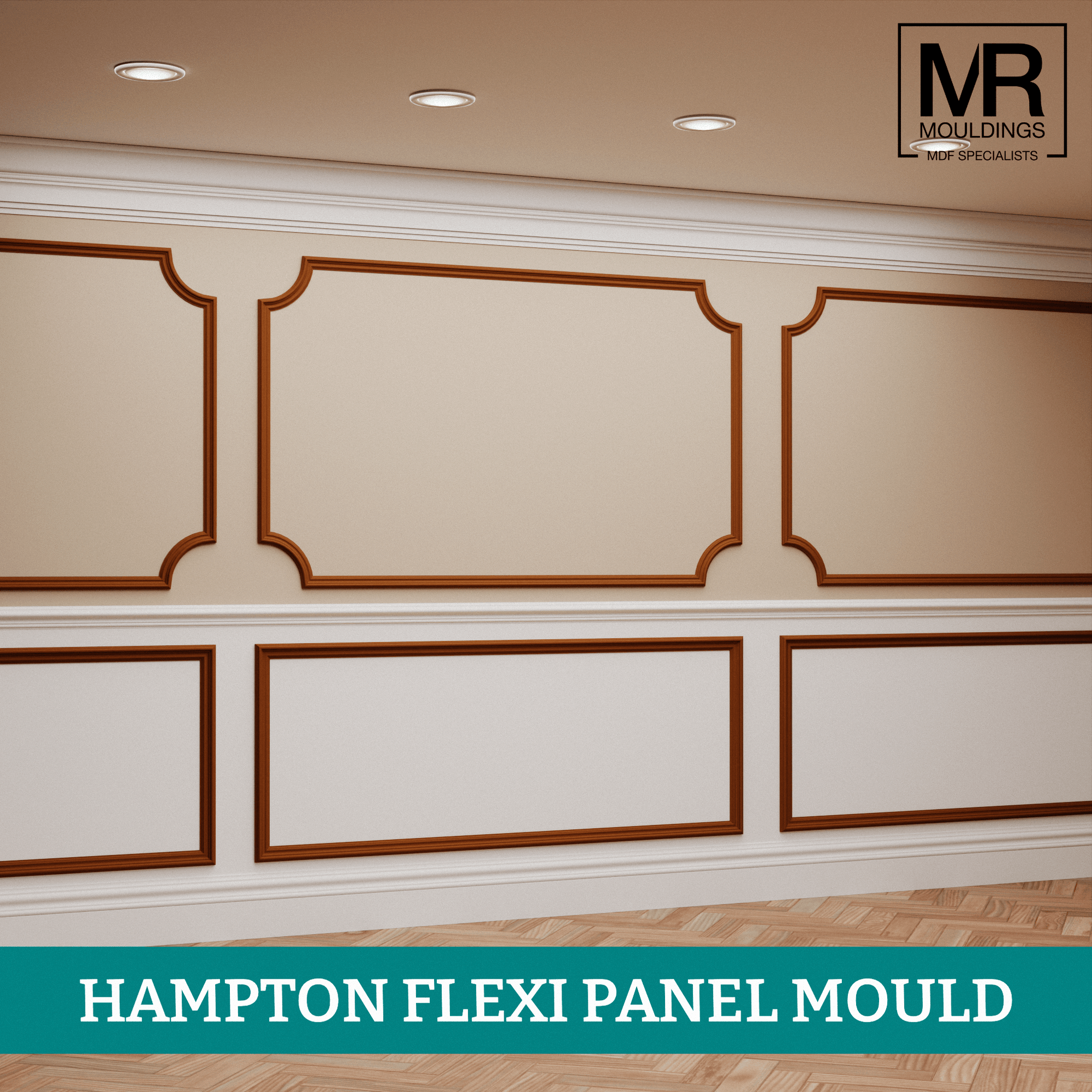 Hampton Flexible MDF Panel Mould – Bendable Decorative Trim
