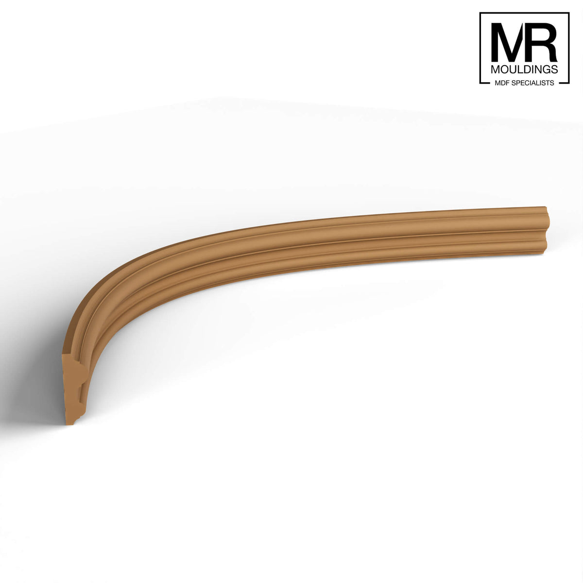 Double Astragal Flexible MDF Dado Mould | Bold, Curved Decorative Moulding
