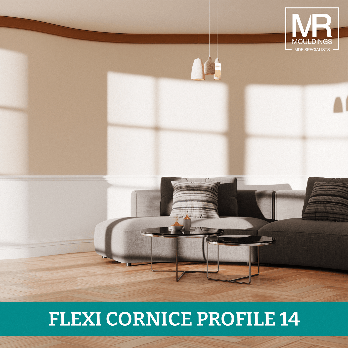 Lancaster MDF Flexible Cornice Coving | Traditional Elegant Style