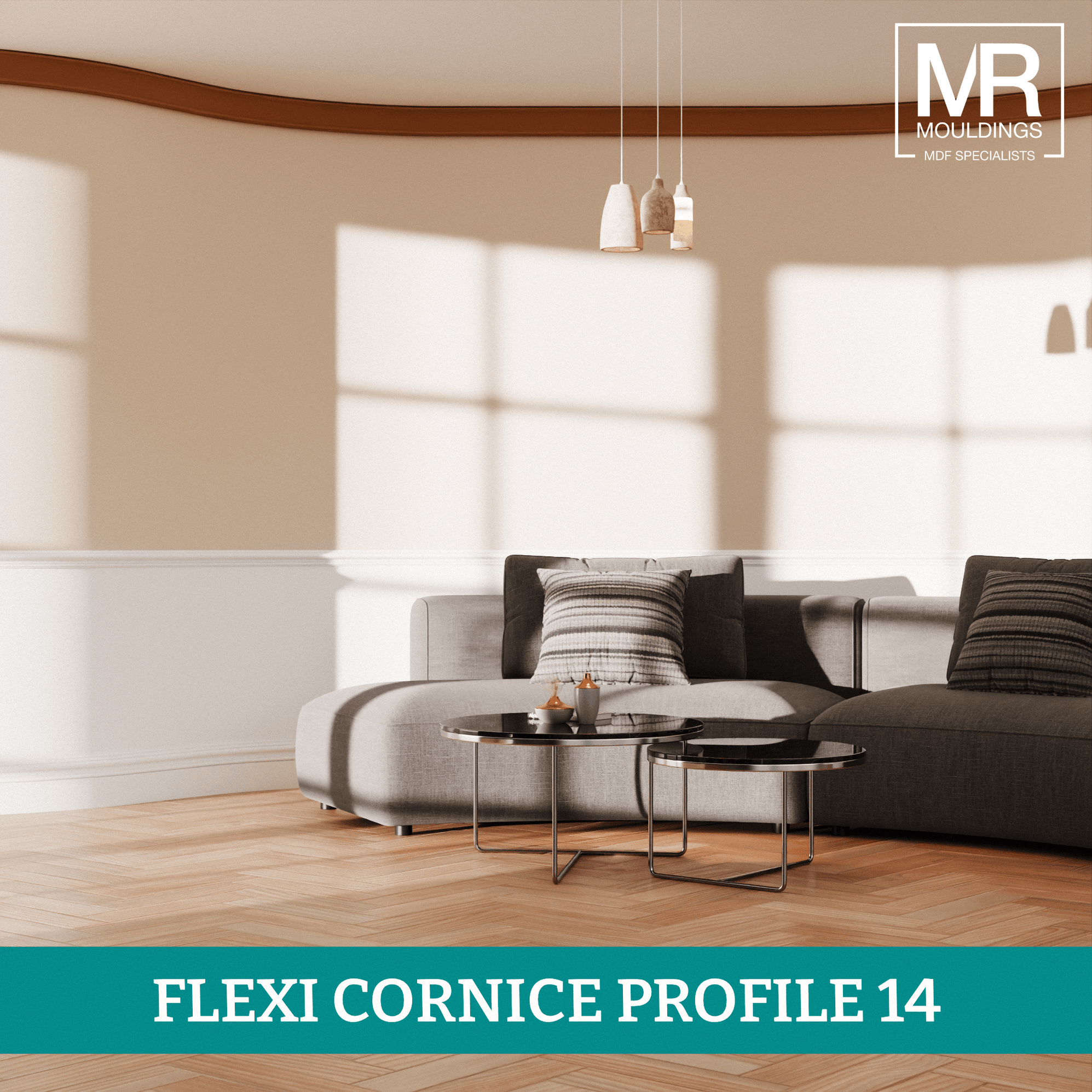 Lancaster MDF Flexible Cornice Coving | Traditional Elegant Style