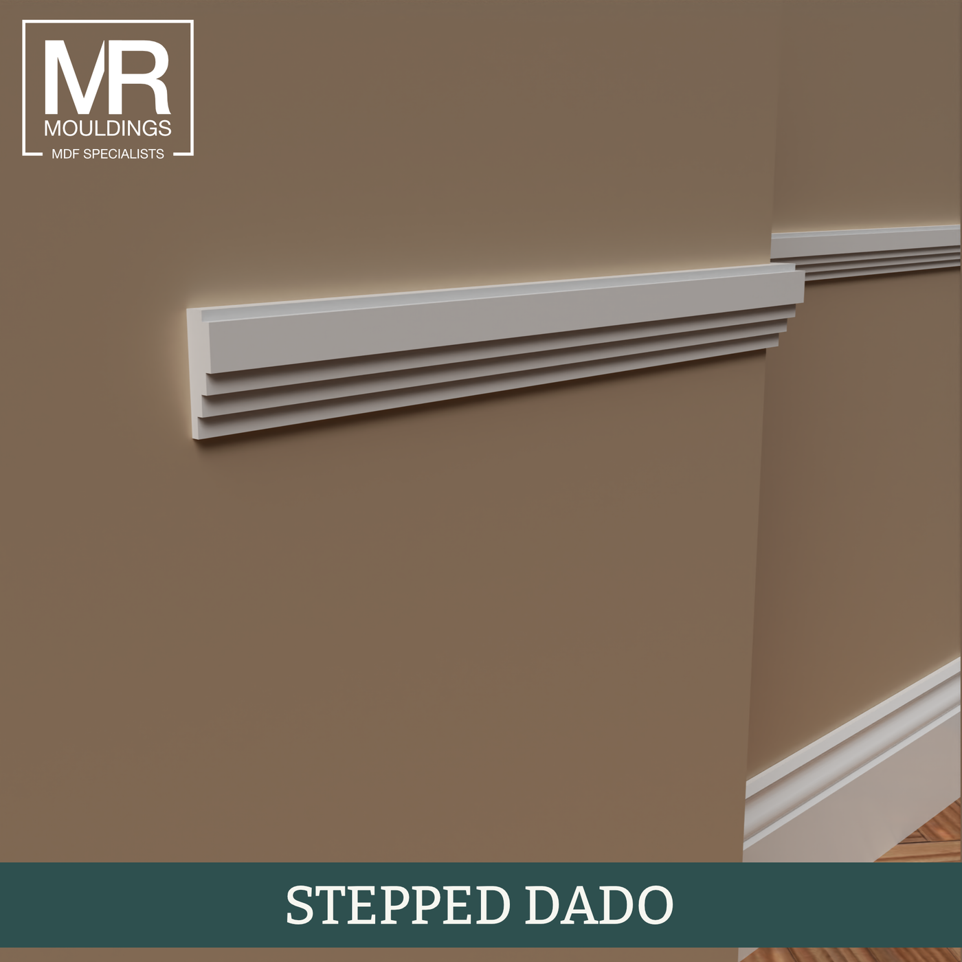 Stepped FR MDF Dado Rail | Euroclass B Fire Rated