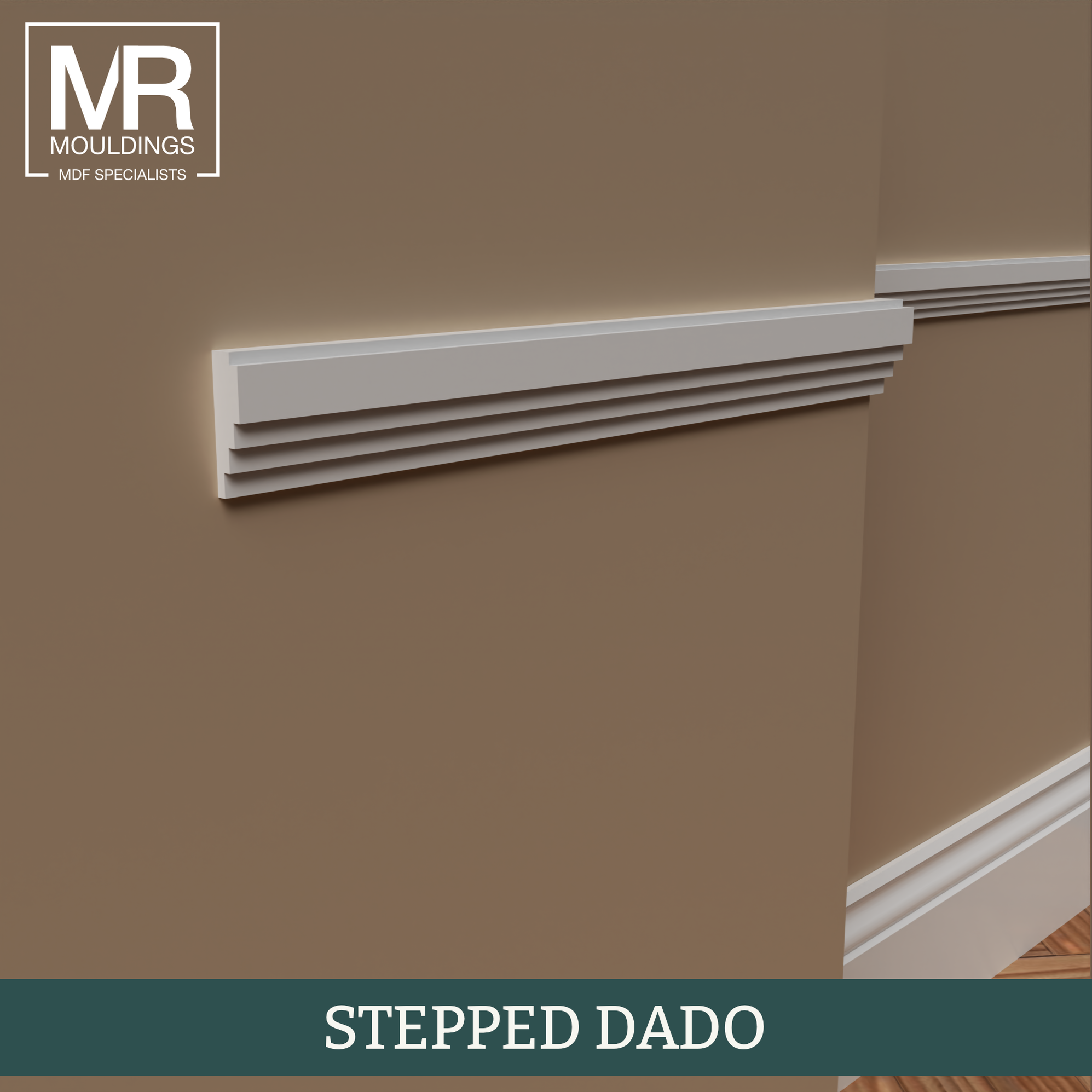 Stepped FR MDF Dado Rail | Euroclass B Fire Rated