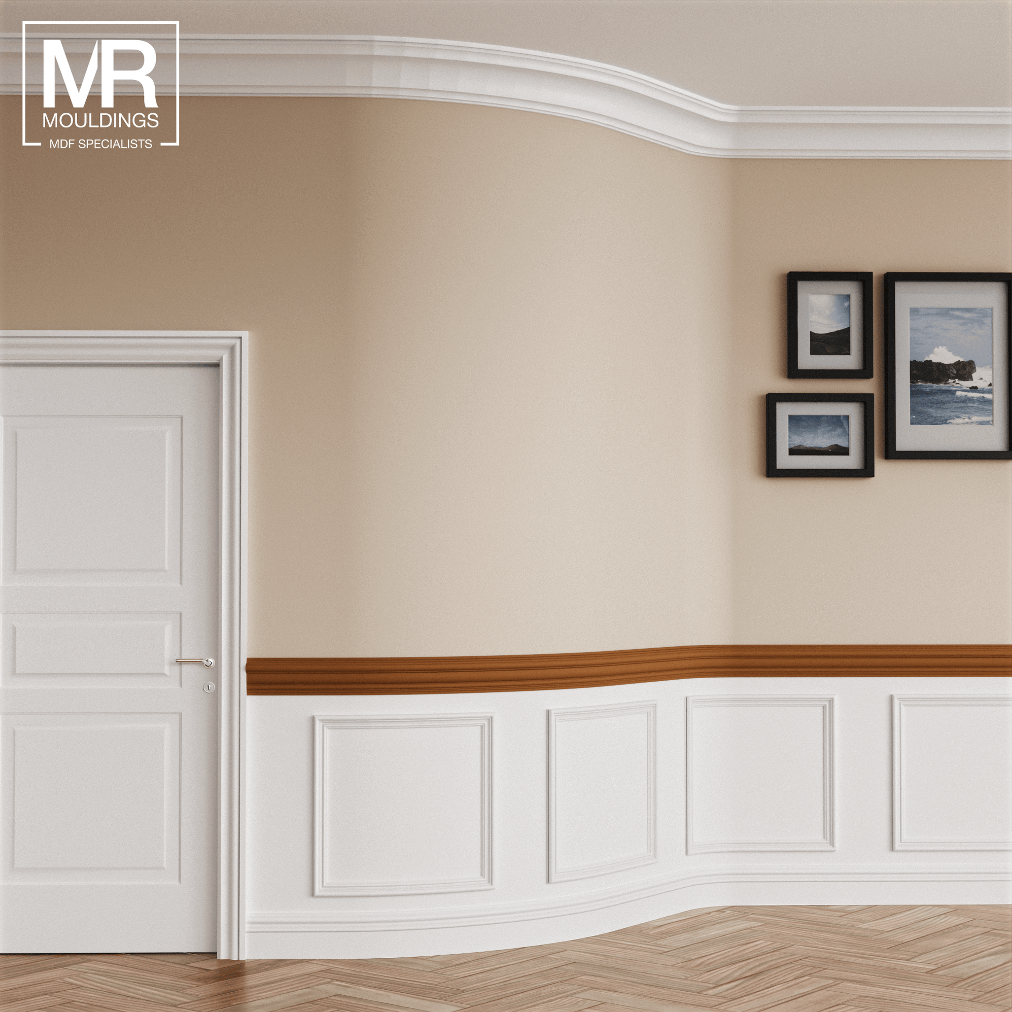 Bolection Flexible MDF Dado Mould | Raised Curved Moulding for Interiors