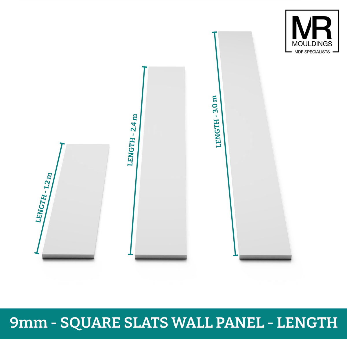 9mm Square Strips Wall Panel Kit