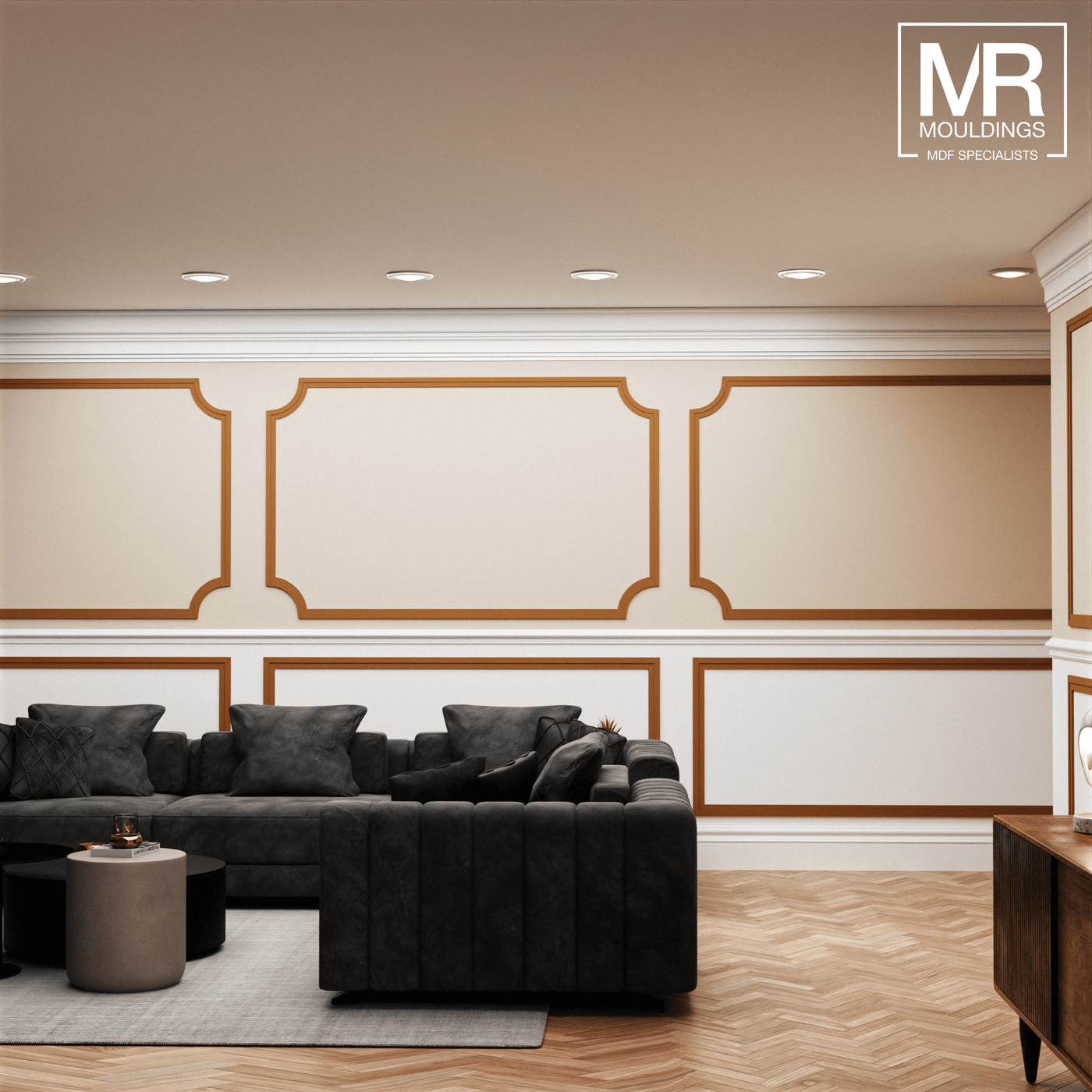 Lipped Flexible MDF Panel Mould – Bendable Decorative Trim