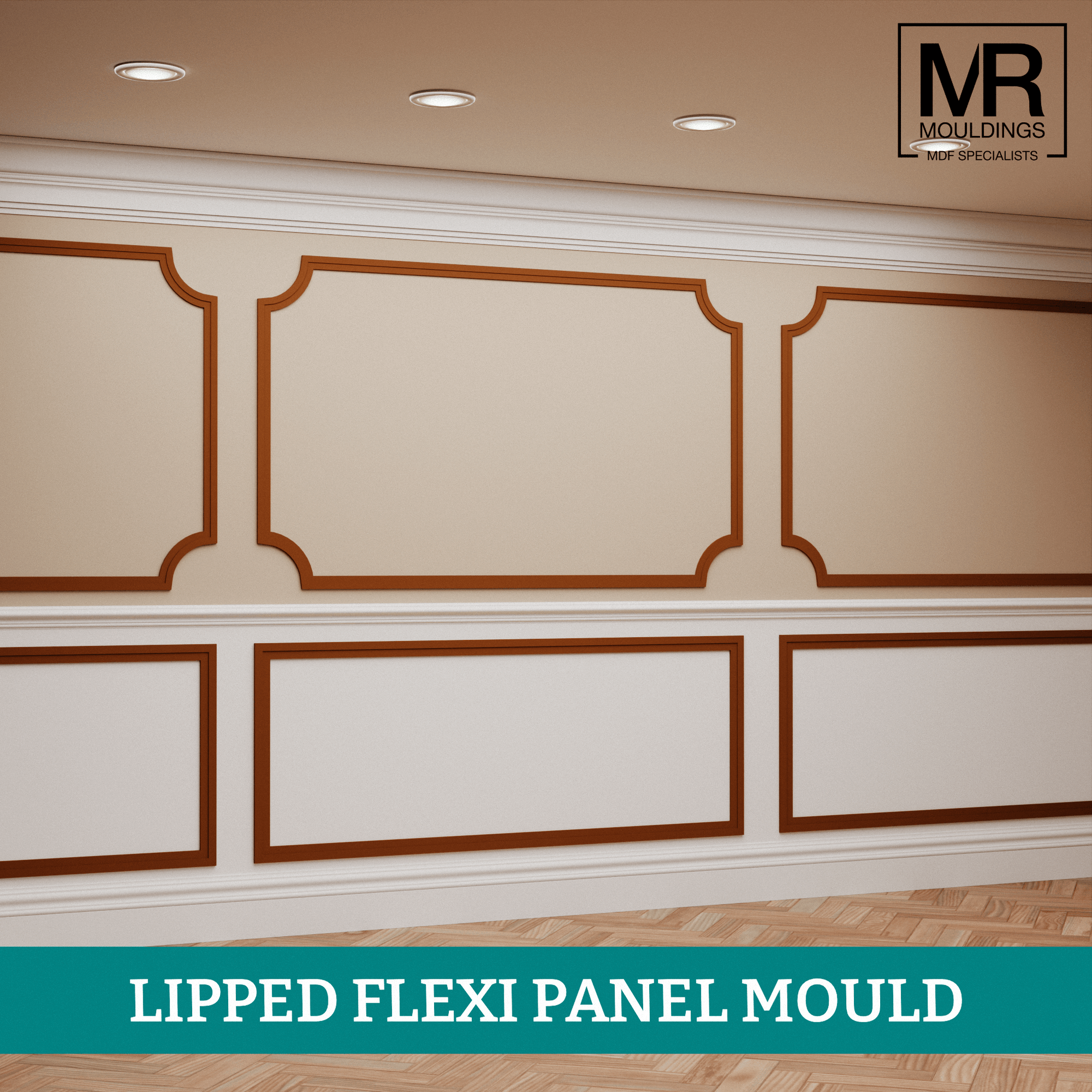 Lipped Flexible MDF Panel Mould – Bendable Decorative Trim