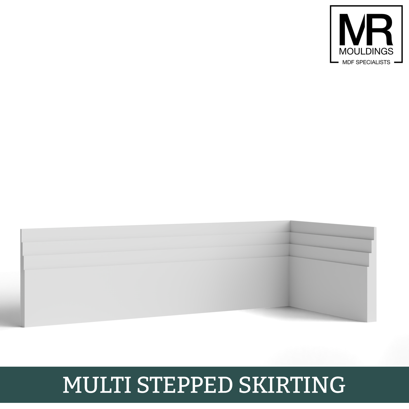 Multi Stepped MDF Skirting Board | Bold Modern Layered Profile