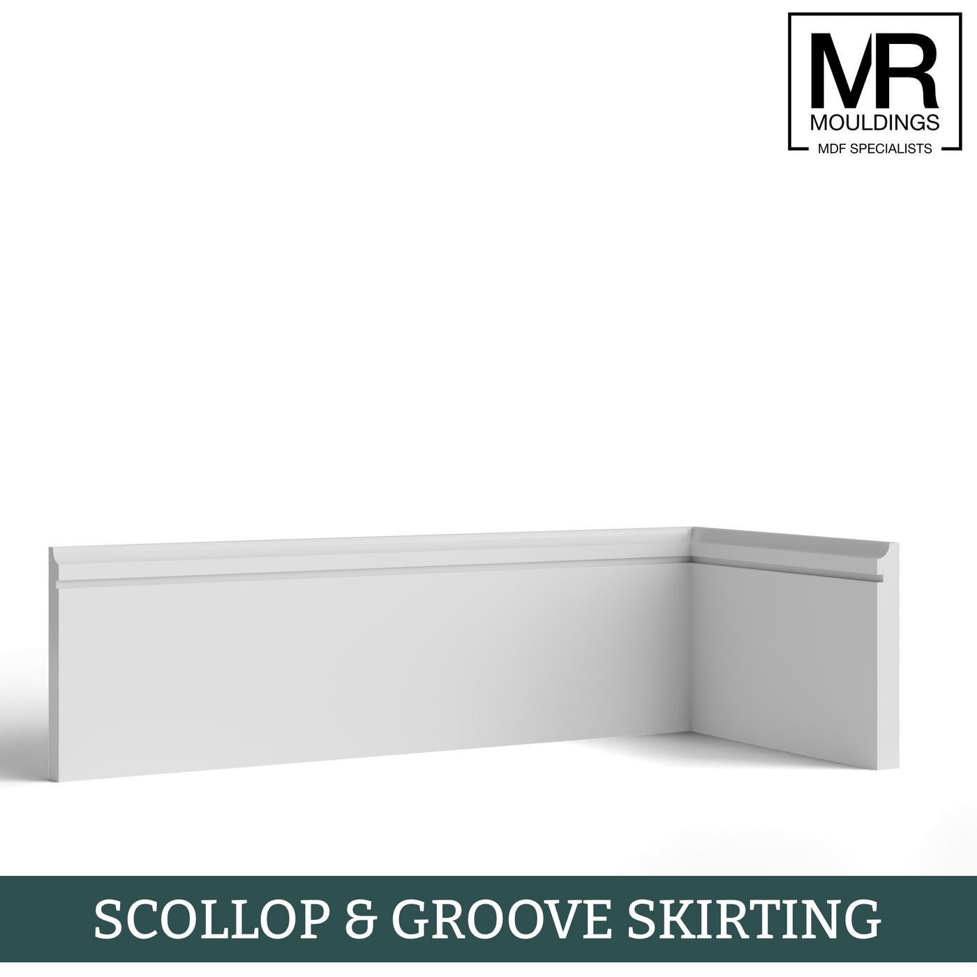 Scallop & Groove FR MDF Skirting Board | Euroclass B Fire Rated