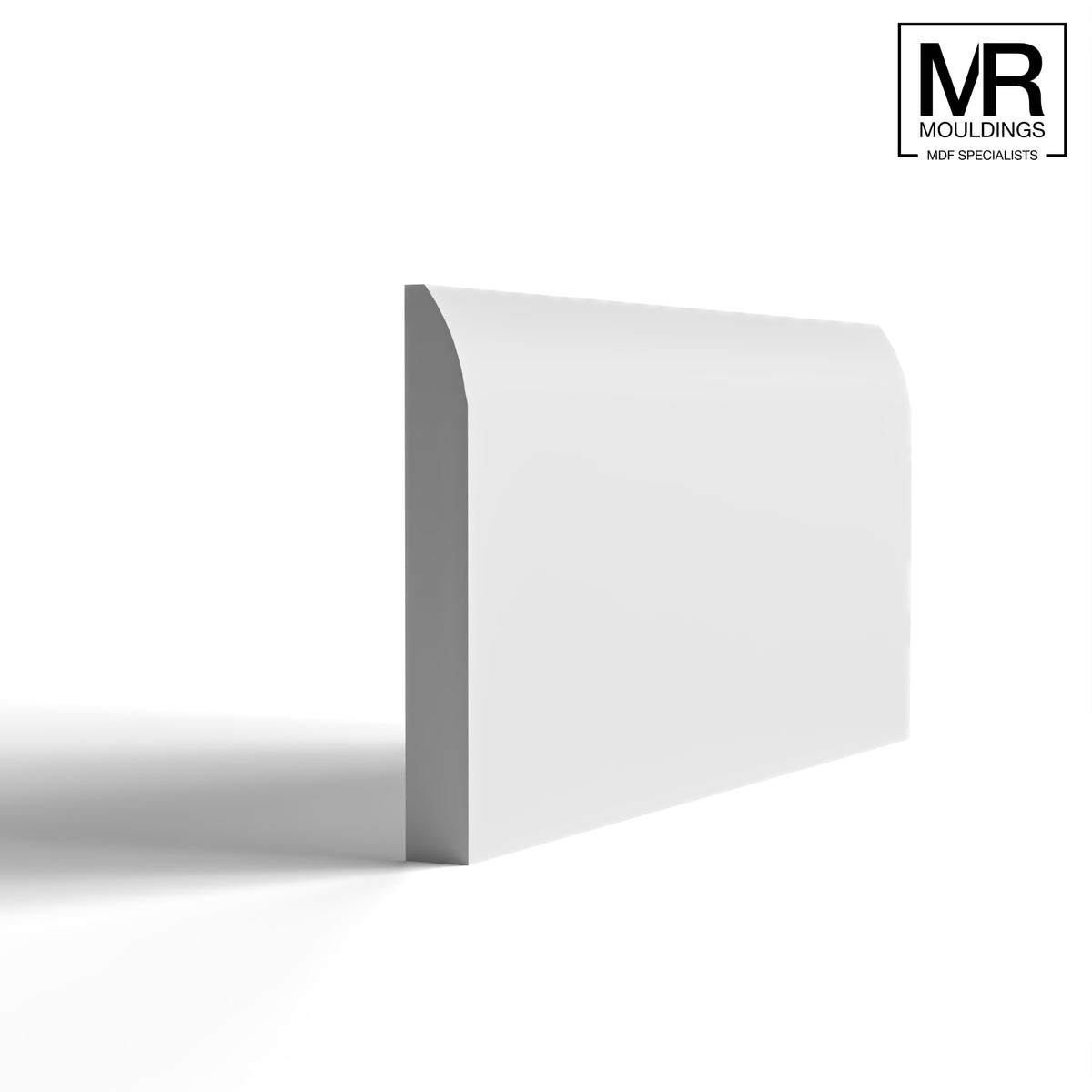 Bullnose 2 MDF Skirting Board | Smooth Rounded Profile