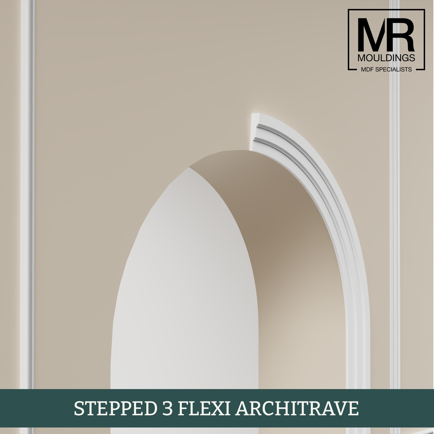 Stepped 3 Flexible MDF Architrave Board