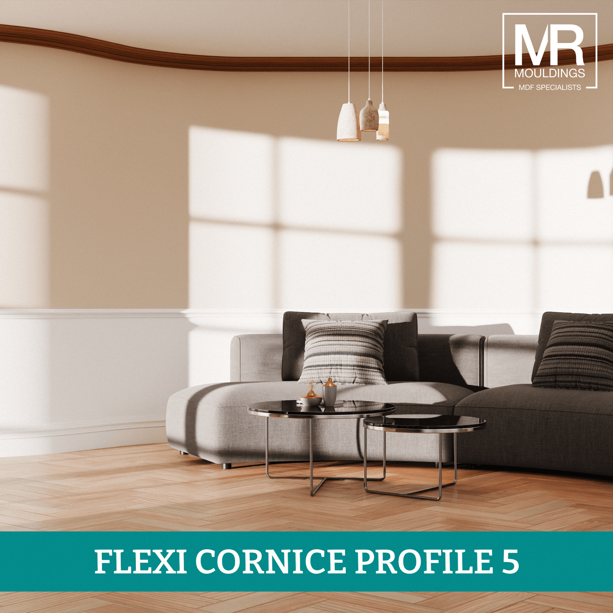 Chaigley MDF Flexible Cornice Coving | Decorative Traditional Style