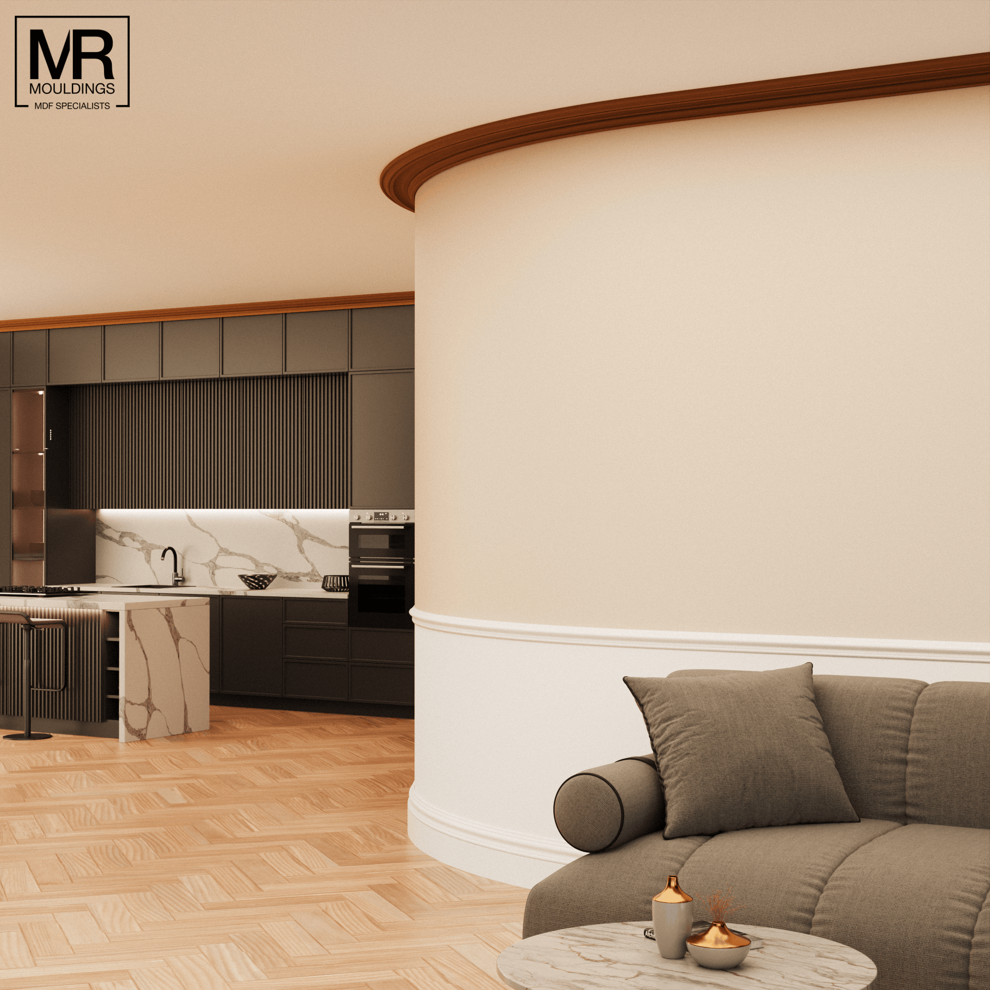 Chaigley MDF Flexible Cornice Coving | Decorative Traditional Style