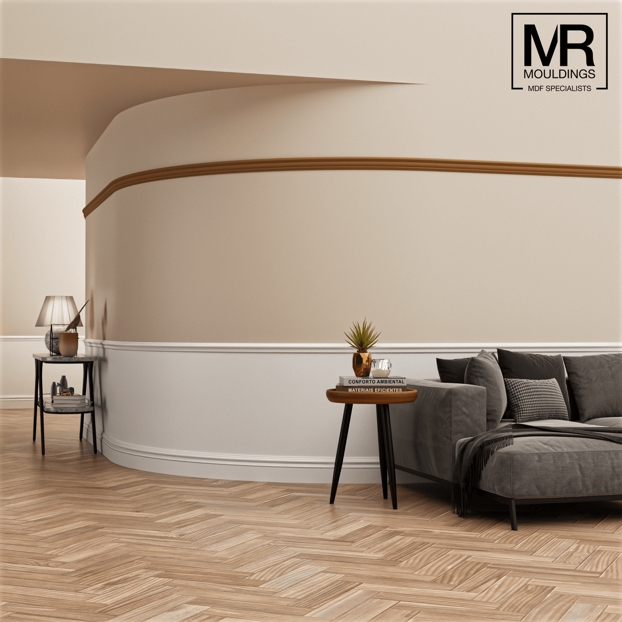 Victorian Flexible MDF Picture Rail Mould | Ornate Curved Moulding for ...