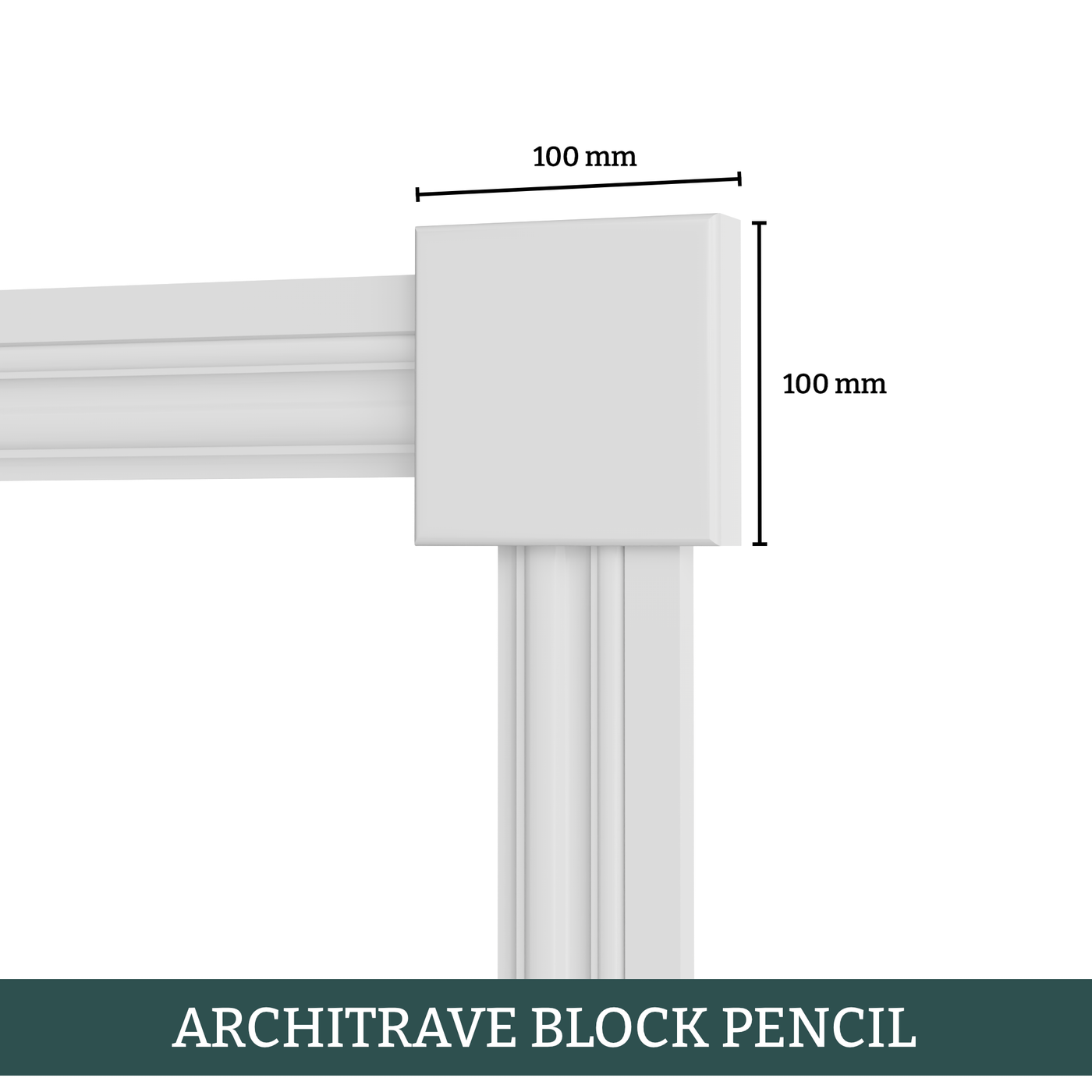 Pencil MDF Architrave Block