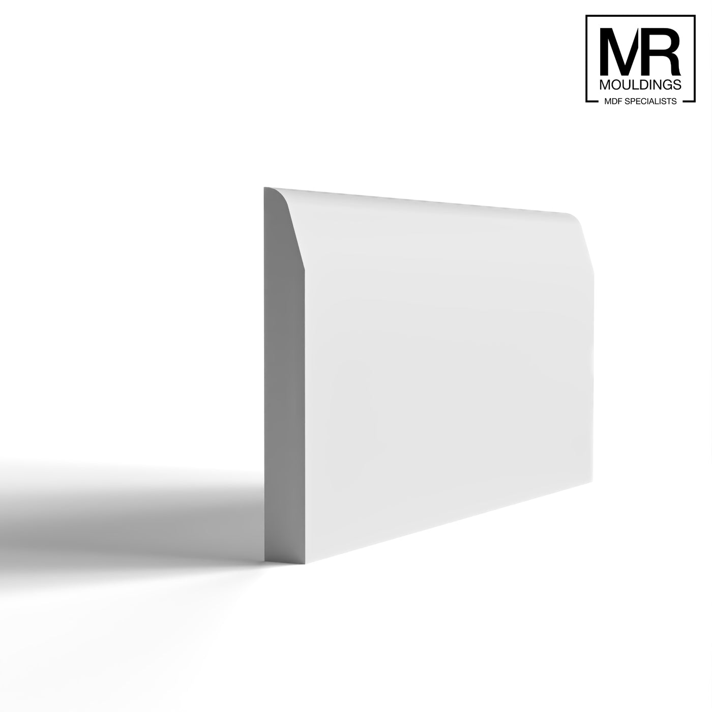 Chamfered Rounded MDF Skirting Board | Modern Angled Profile
