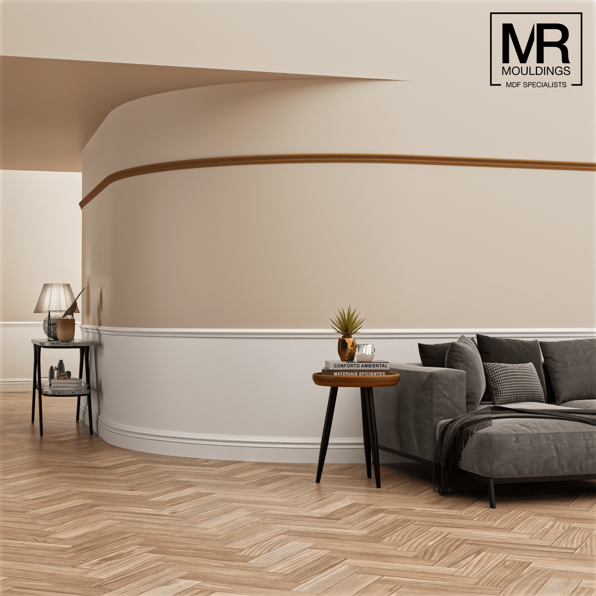Bolection Flexible MDF Picture Rail Mould | Raised Curved Moulding for ...